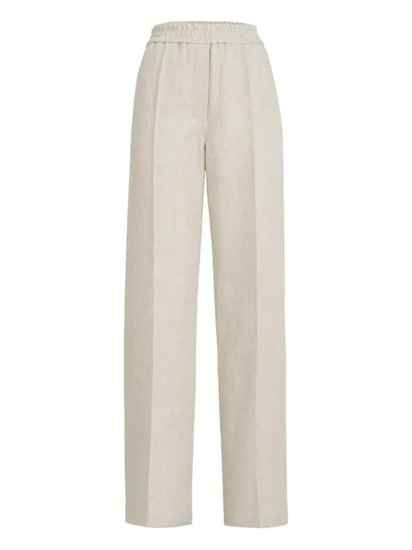 Brunello Cucinelli Linen Trousers - Multicolor