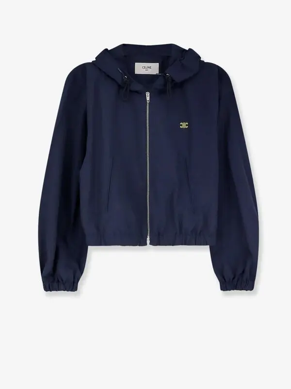 Celine Cotton Blend Logo Jacket - Multicolor
