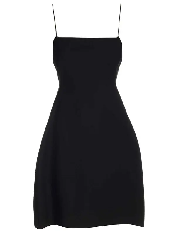 Loewe Silk And Wool Crepe Dress - Black