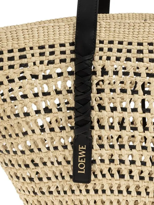 Loewe Braid Large Rafia Tote