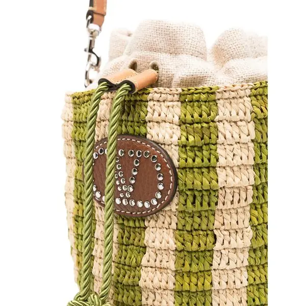 Valentino Garavani Small Raffia Bucket Bag