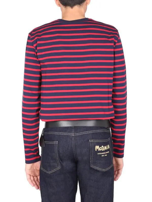 Alexander McQueen T-shirt With Flocked Logo