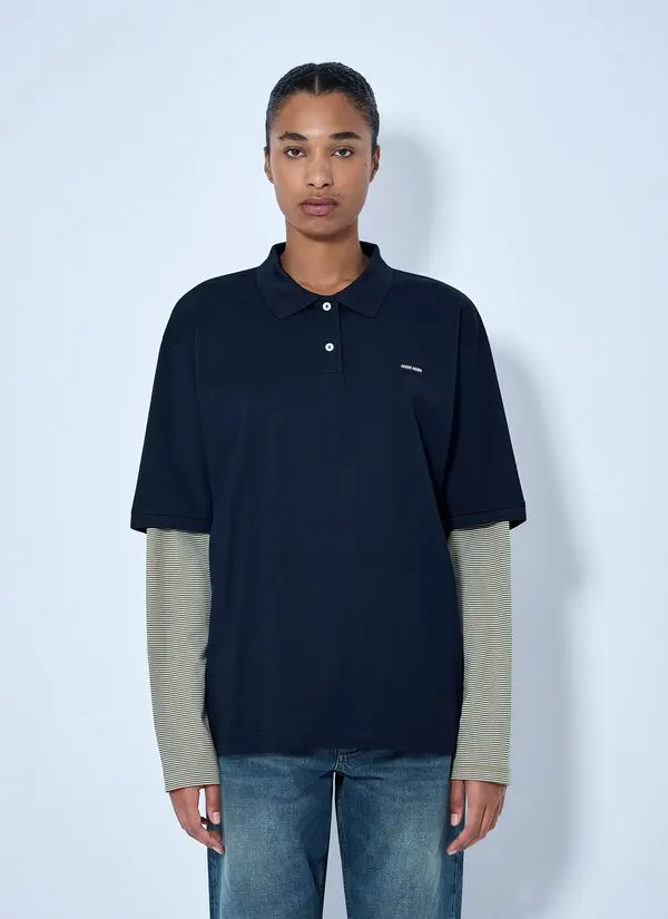 Miu Miu Buttoned Polo Shirt
