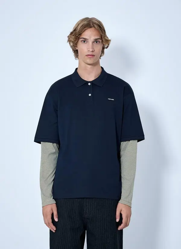 Miu Miu Buttoned Polo Shirt - Blue