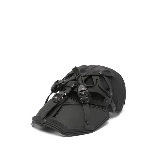 INNERRAUM Logo Print Cap - Black