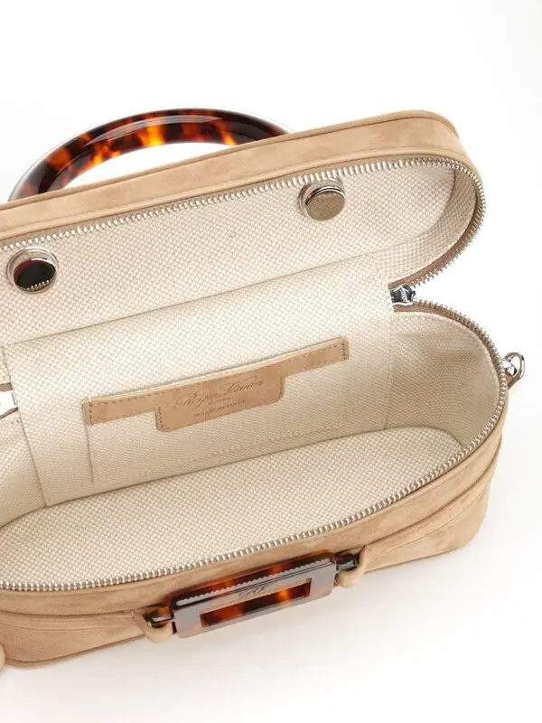 ROGER VIVIER Mini Vanity Belle Bag - Cream