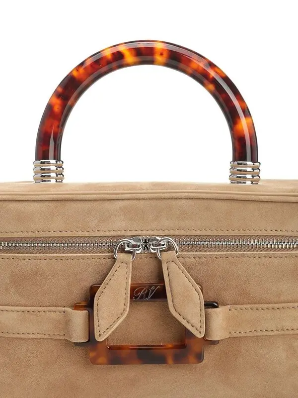 ROGER VIVIER Mini Vanity Belle Bag - Cream