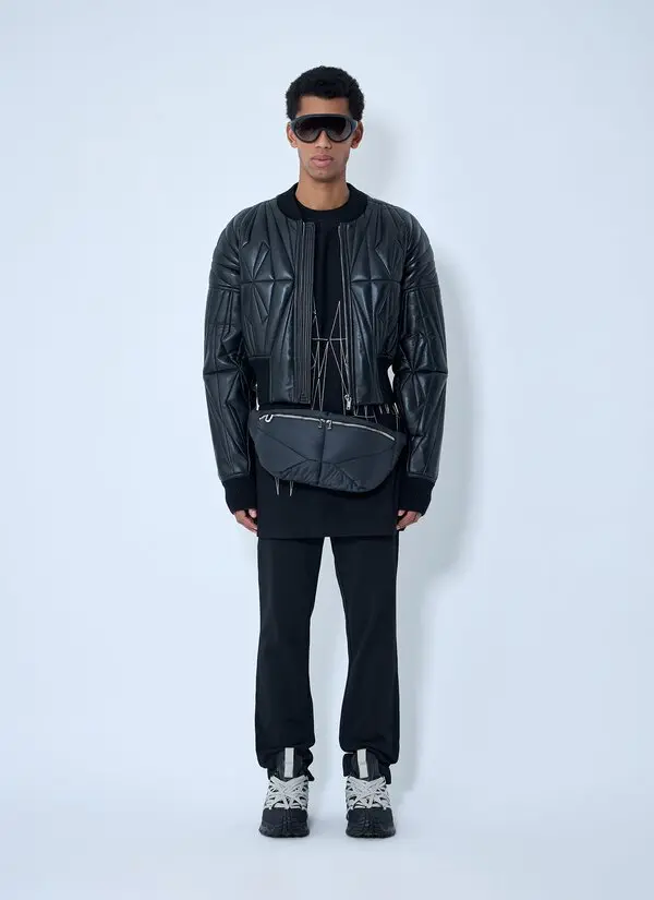 Moncler Rick Owens Geocamo Cropped Quilted Bomber Jacket