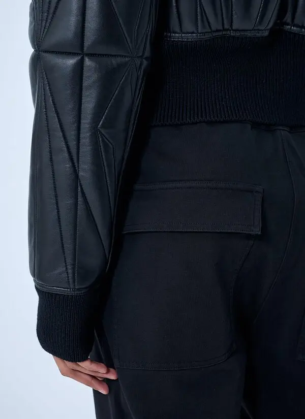 Moncler Rick Owens Geocamo Cropped Quilted Bomber Jacket
