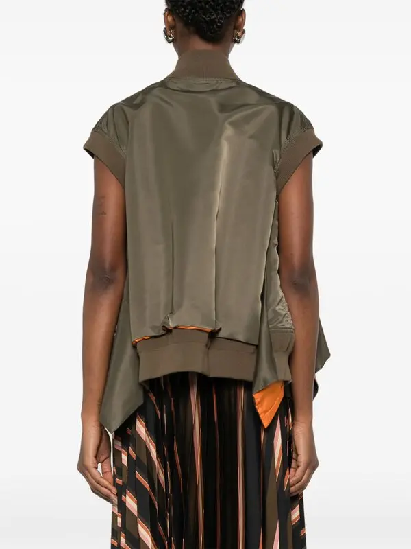Sacai Nylon Zipped Vest