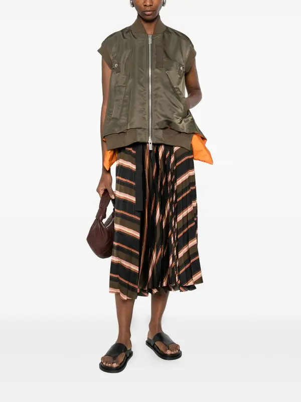 Sacai Nylon Zipped Vest - Multicolor