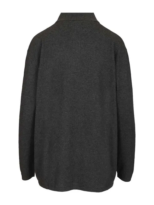 LISA YANG Caisa Cotton And Cashmere Polo Sweater - Blue