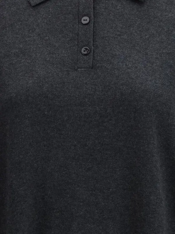 LISA YANG Caisa Cotton And Cashmere Polo Sweater - Blue