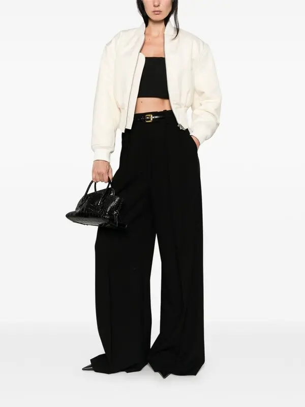 Balenciaga Cropped Bomber Jacket