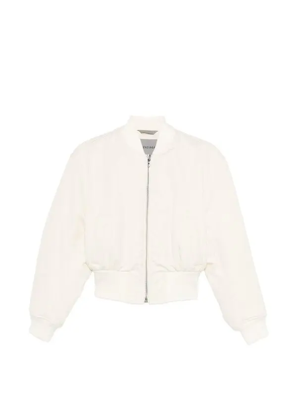 Balenciaga Cropped Bomber Jacket - Multicolor