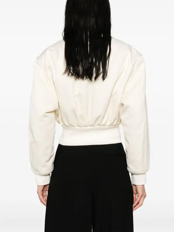 Balenciaga Cropped Bomber Jacket - Multicolor