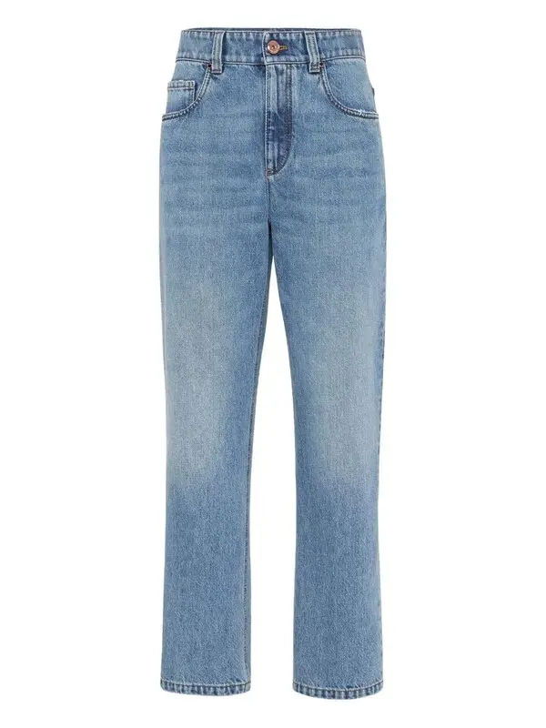 Brunello Cucinelli Denim Cotton Jeans - Multicolor