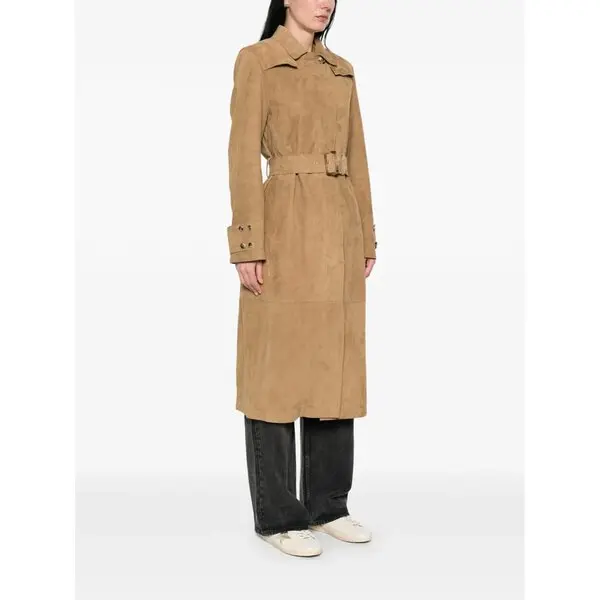 GOLDEN GOOSE Neutrals Coats Leather Coats
