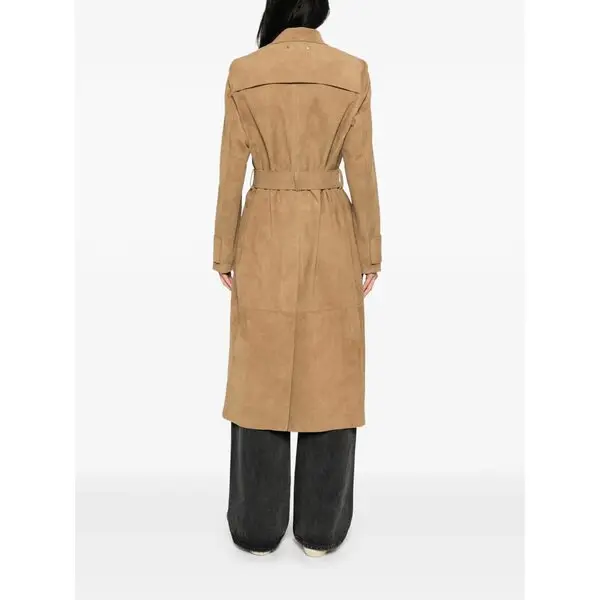 GOLDEN GOOSE Neutrals Coats Leather Coats