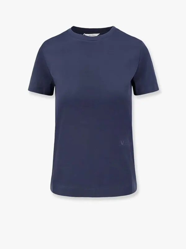 Max Mara Nerina Cotton T-shirt With Embroidery - Multicolor