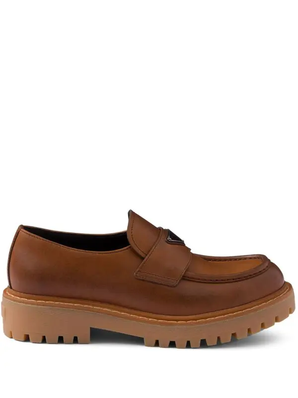 Prada Leather Loafers - Multicolor