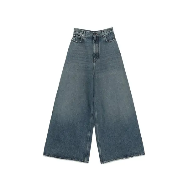 Balenciaga Denim Wide-leg Jeans - Blue