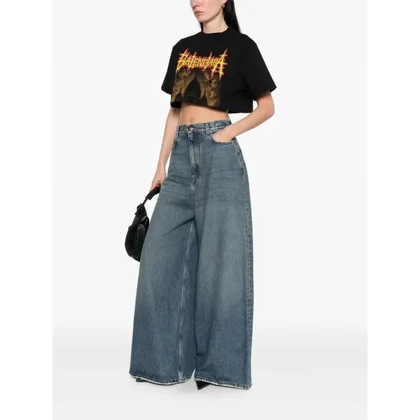 Balenciaga Wide-leg Jeans - Blue