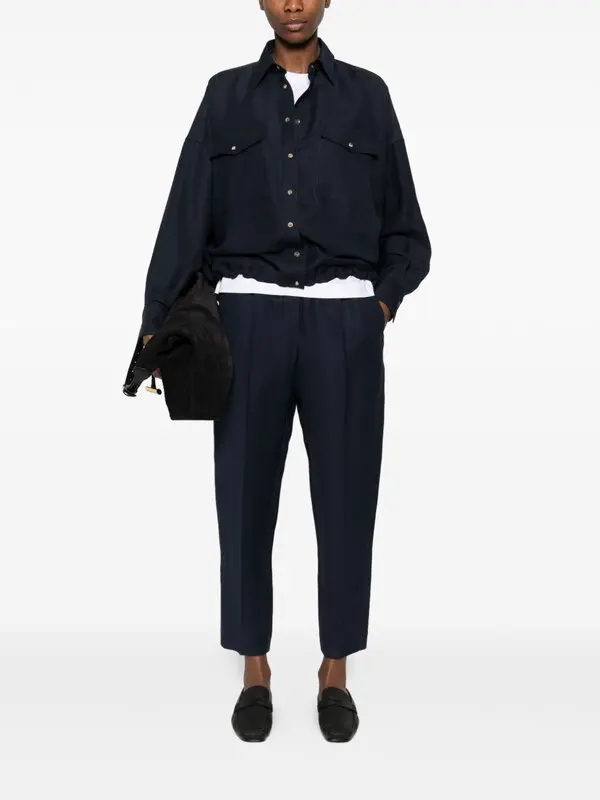 Brunello Cucinelli Linen Blend Trousers