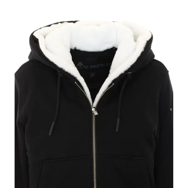 Moose Knuckles Classic Bunny Zip Hoodie - Black