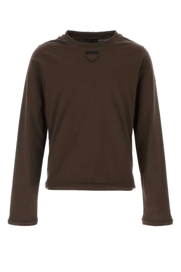 Prada Cotton T-shirt - Brown