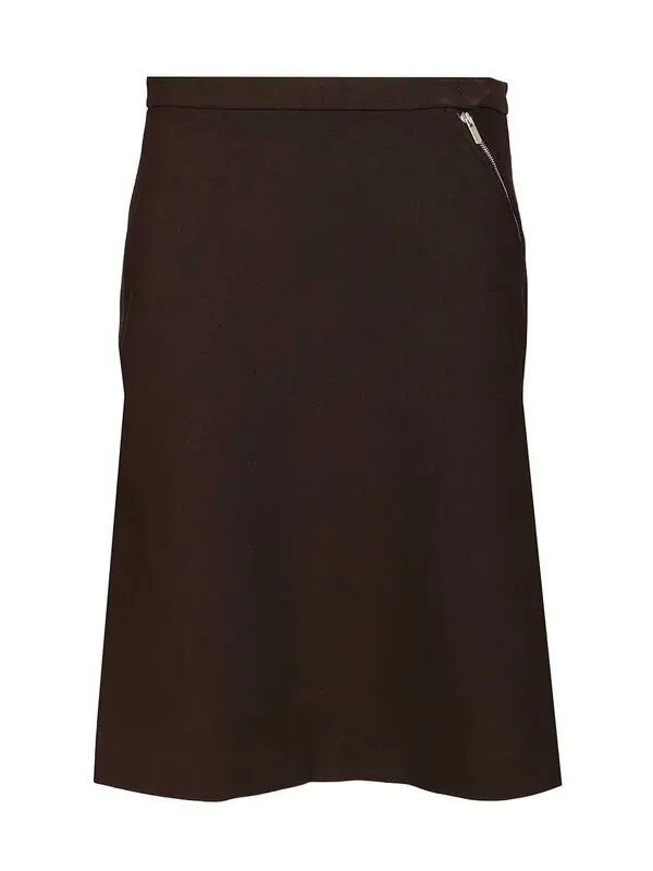 Miu Miu Knitted Skirt - Brown
