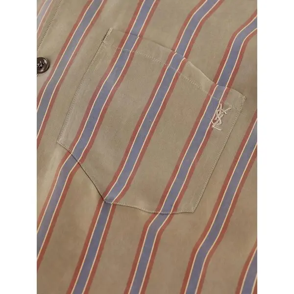 Saint Laurent Neutrals Shirts - Cream
