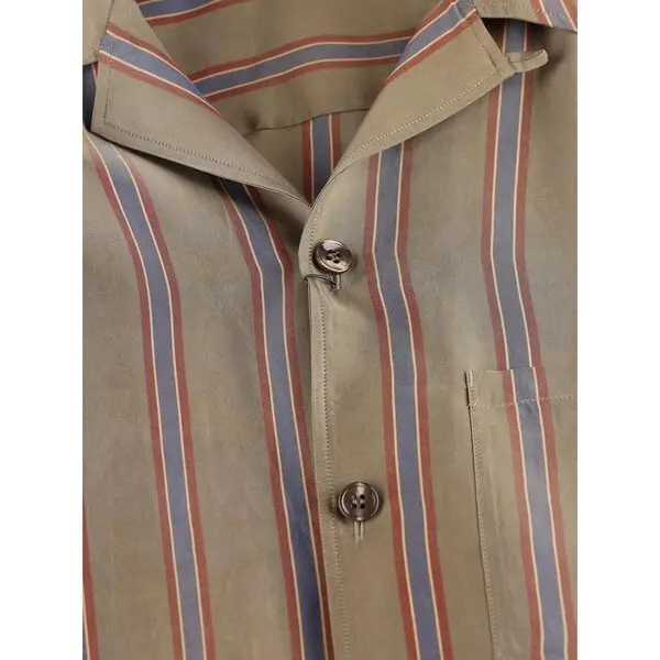 Saint Laurent Neutrals Shirts - Cream