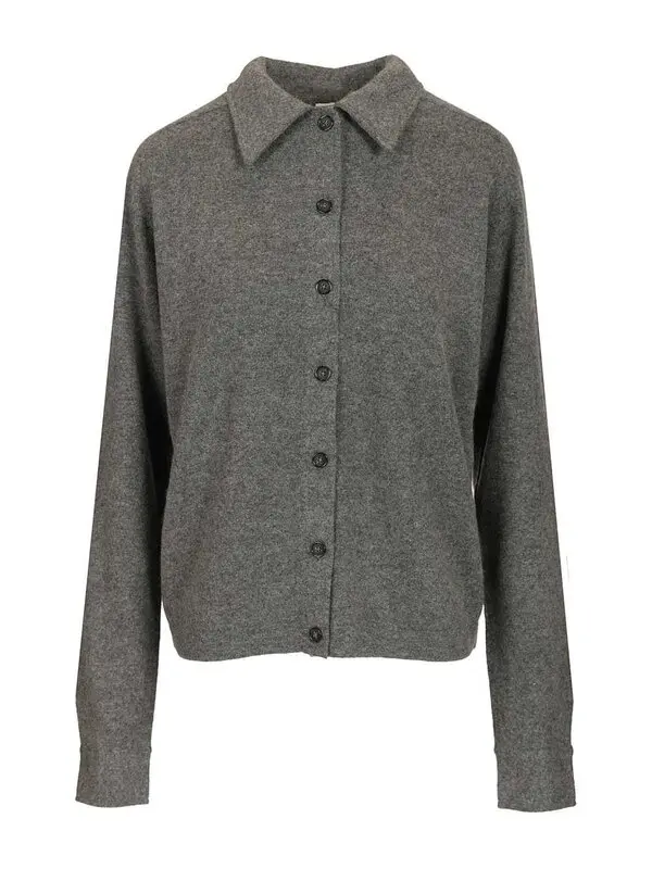 TOTEME Raglan-sleeve Cashmere Cardigan - Gray