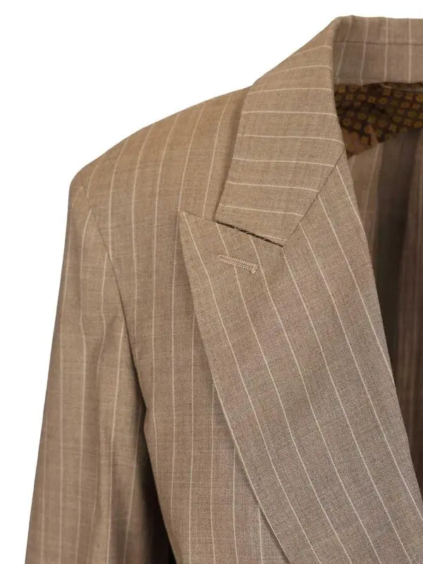 Max Mara Oversized Virgin Wool Double-breasted Pinstripe Blazer