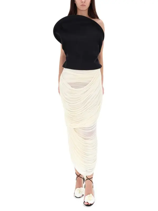 Magda Butrym Draped Midi Skirt