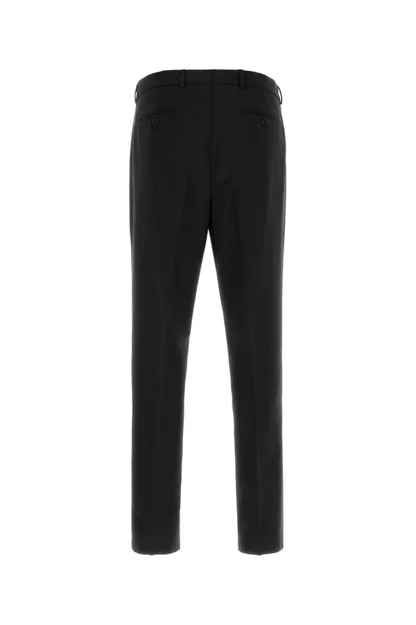 Prada Navy Poplin Trousers - Multicolor