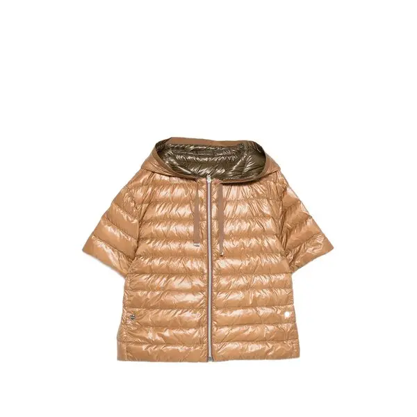 Herno Neutrals Jackets Puffer Jackets - Cream