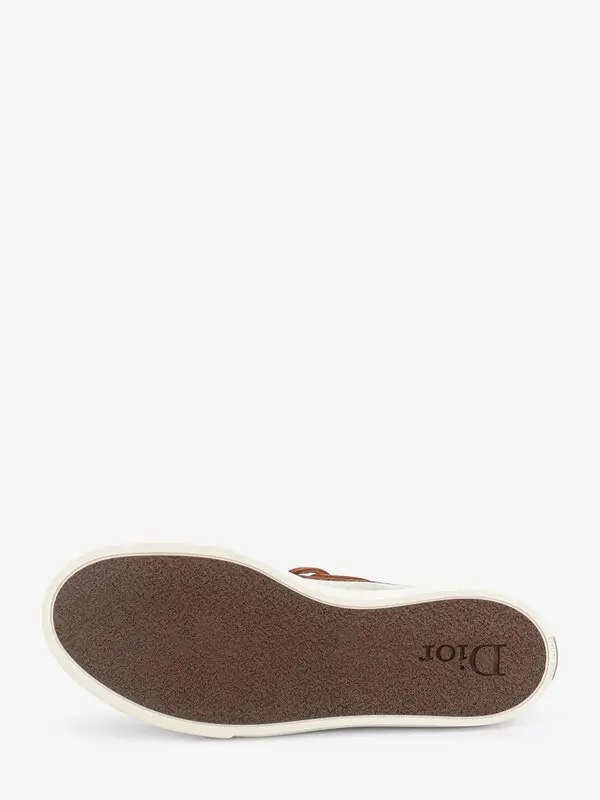 Dior Chester Dioriviera Canvas And Leather Loafers - Brown