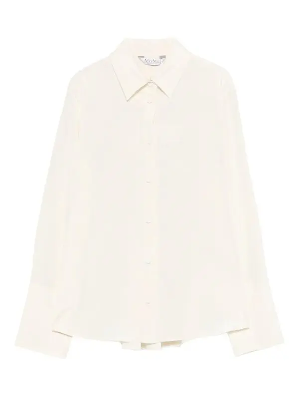 Max Mara Oversized Voliera Shirt - White