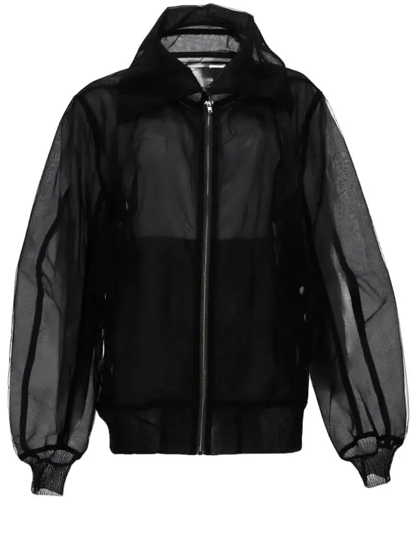 Rick Owens Dracucollar Flight Bomber Jacket - Black