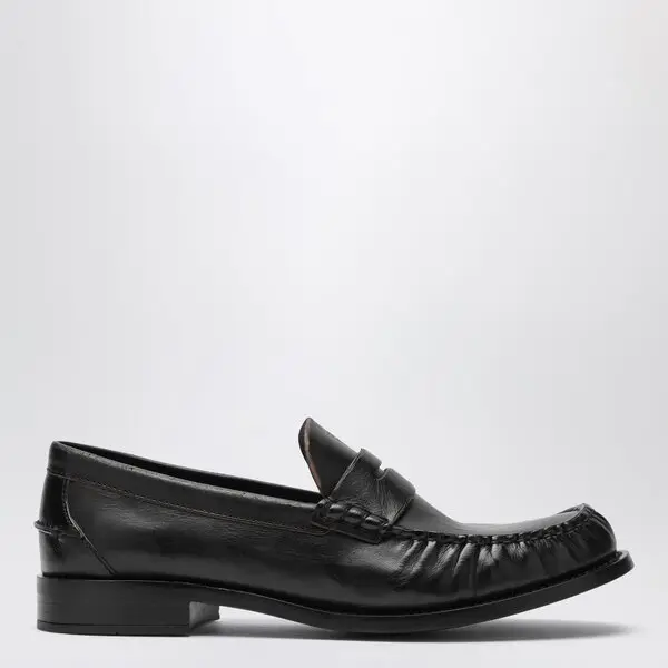 Prada Polished Leather Loafers