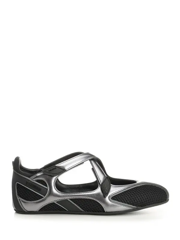 Attico Floor 01 Flat Ballerina - Black