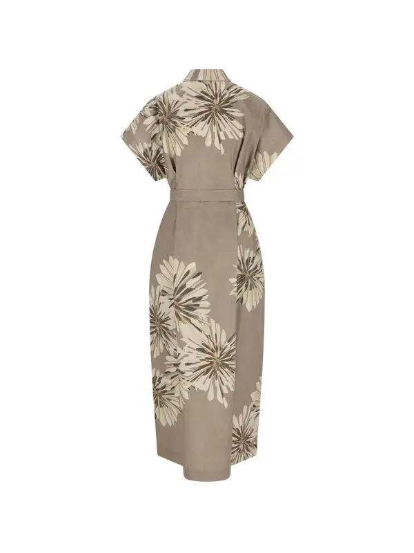 Brunello Cucinelli Printed Cotton Dress
