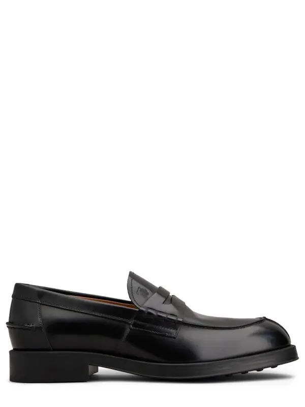 TOD'S Calfskin Loafers - Black