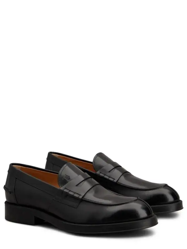 TOD'S Calfskin Loafers - Black