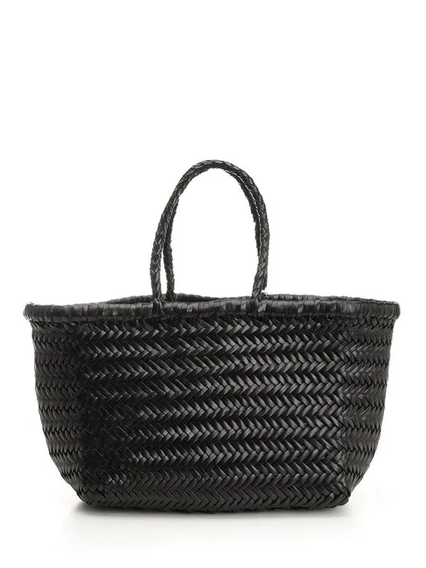 Dragon Diffusion Leather Basket Bag - Black