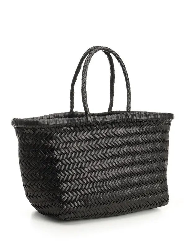 Dragon Diffusion Leather Basket Bag - Black