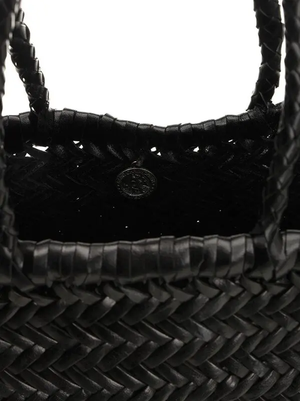Dragon Diffusion Leather Basket Bag - Black