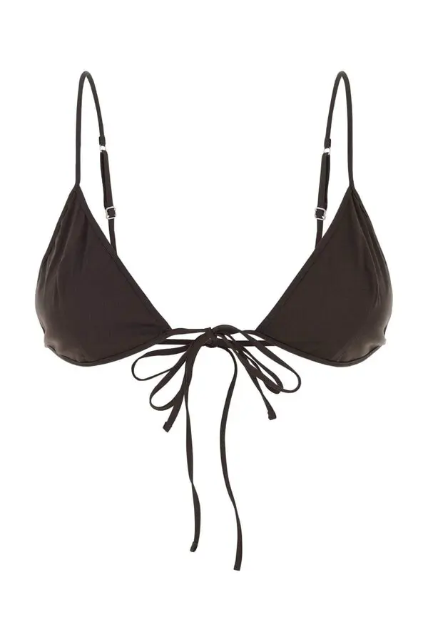 Prada Stretch Poplin Bra - Brown